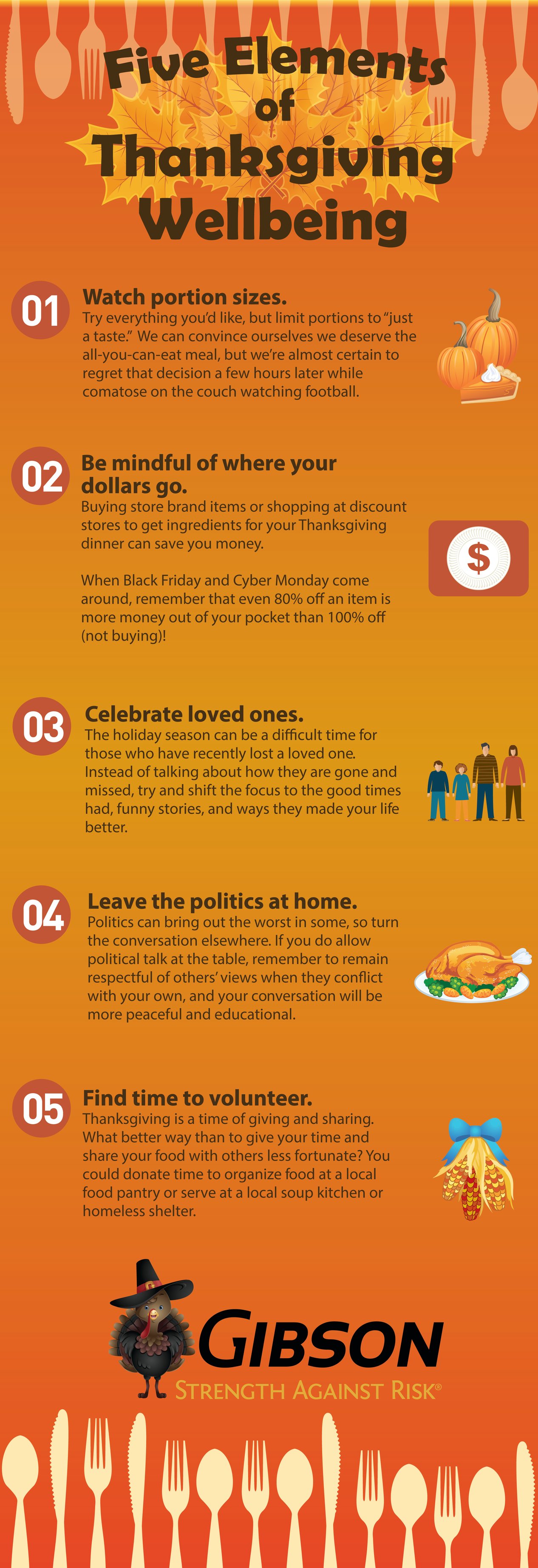 The Five Elements Of Thanksgiving Wellbeing